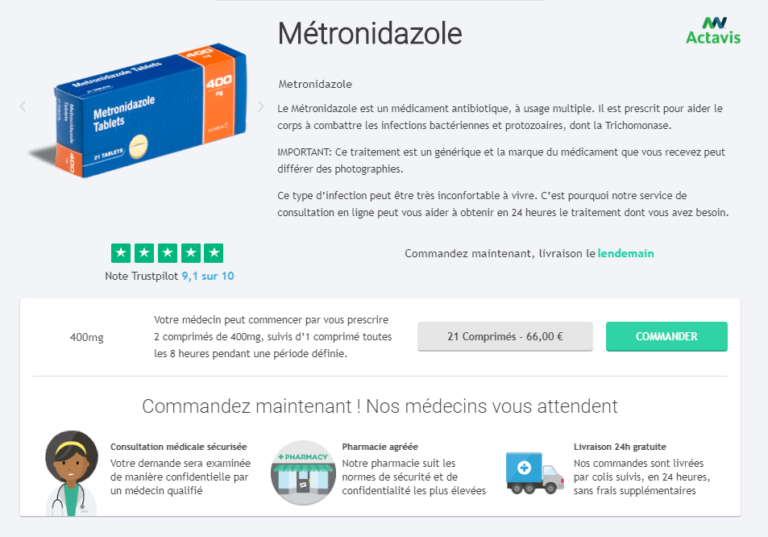 Antibiotique Flagyl : effets, achat & ordonnance en ligne - Parlons Santé